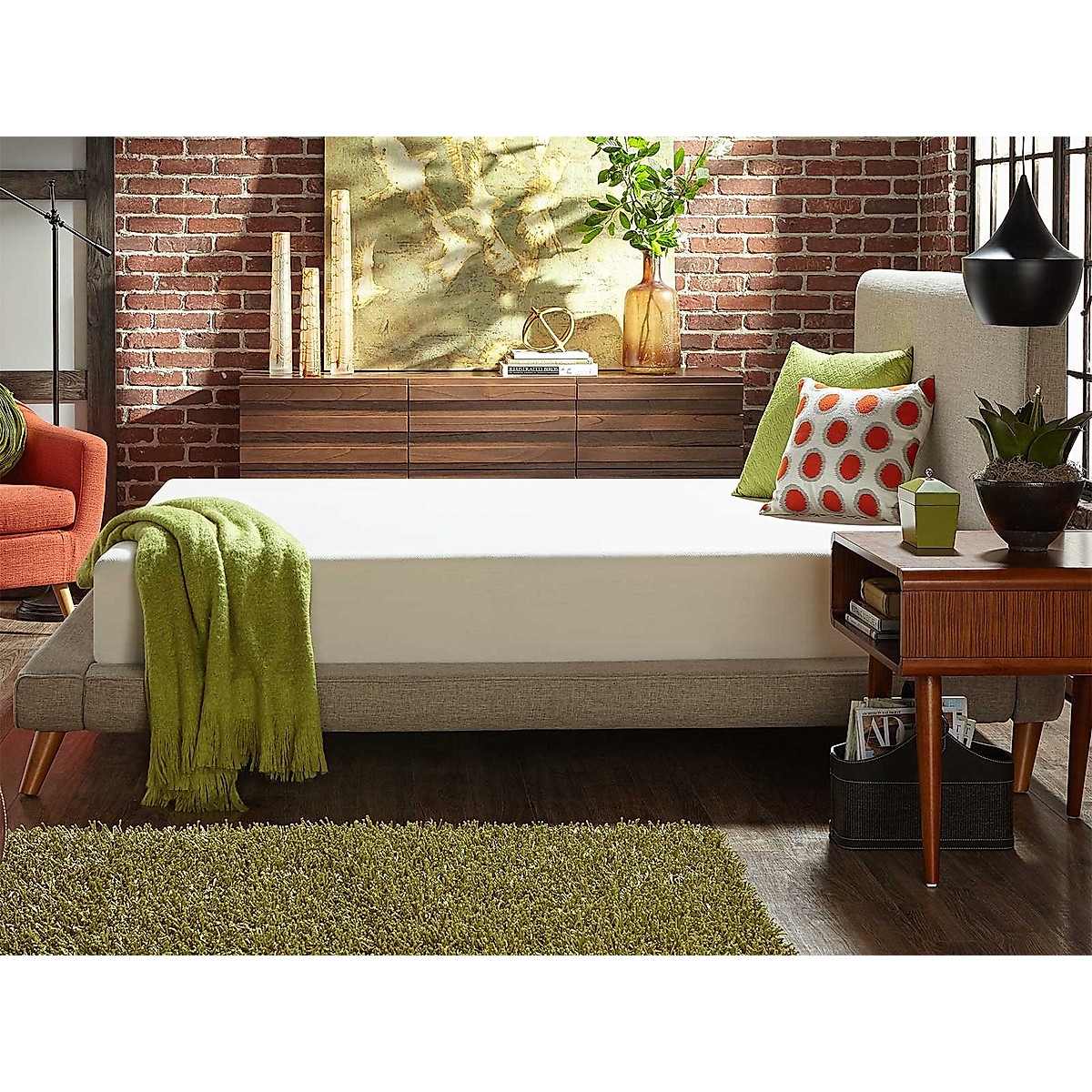 Live and Sleep Classic 12 Inch Medium Firm Memory Foam Mattress - Full Extra-Long Bed in a Box with Firm Body Support, CertiPUR Certified - Full XL Size