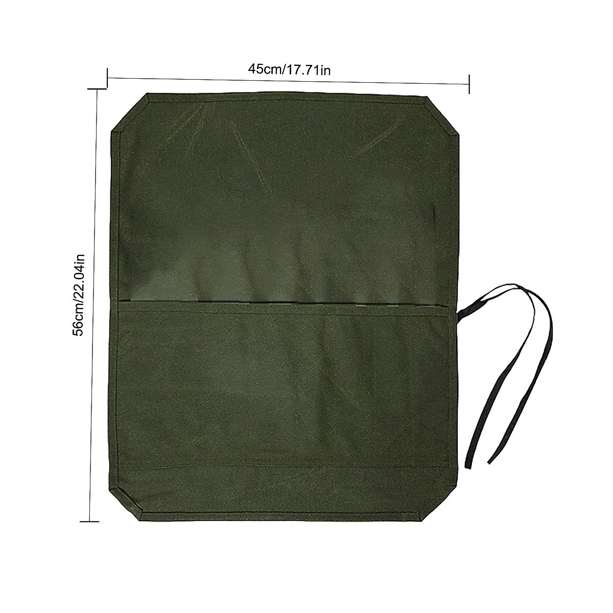 Knives Holder Roll Bag | Waxed Canvas Knifes Cultery Carrier,Knifes Roll, Chef Knifes Roll Case with 7 Slots Home Kitchen Cooking Tools, and Utensils Wrap Bag Wallet Huugy