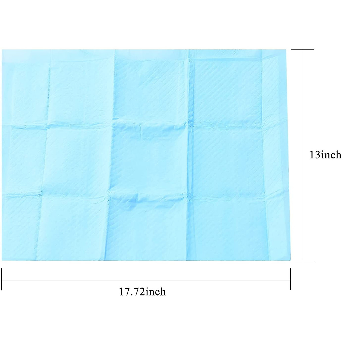 Payanwin 100 Pack Disposable Changing Pads Baby Disposable Underpads Waterproof Diaper Changing Pad Breathable Underpads Bed Table Protector Mat, 17.8 Inches x 13 Inches