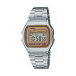 Casio Men's A158WEA-9CF Casual Classic Digital Bracelet Watch, Silver