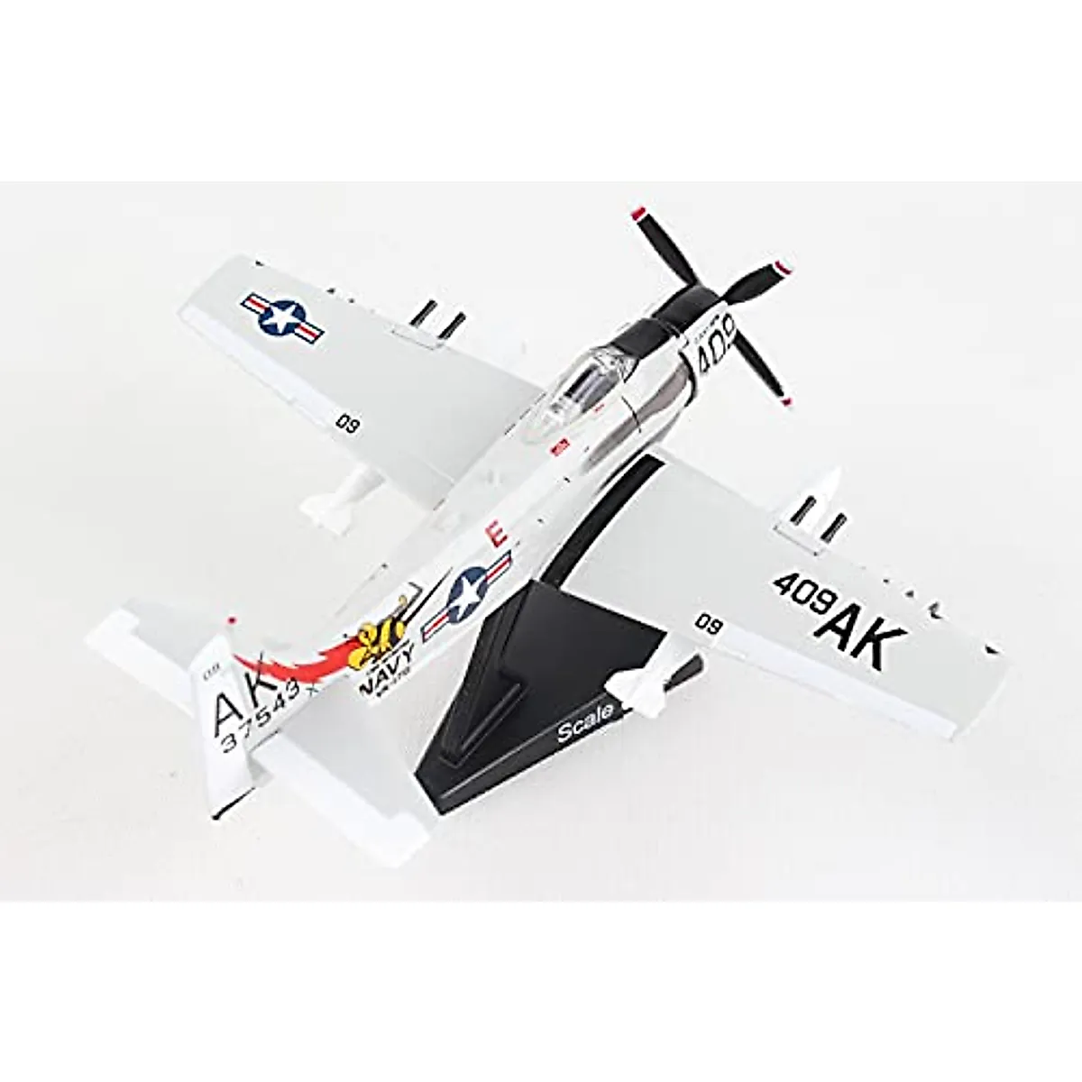 Daron Postage Stamp A1H SkyRaider 1/110 Papoose Flight PS5364-3, White