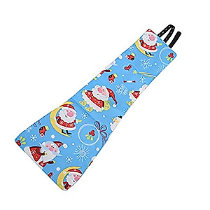 Pssopp Pet Chicken Diapers Duckling Diaper Pet Poultry Diapers Washable Poultry Cloth for Goose Duck Hen Chicken (Blue Christmas S)