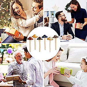 Garden Decor Mushrooms, Mushroom Pots for Yard Fairy Garden Decoration DIY Ornament for Dollhouse Potting Shed Flowerpot Plants Lawn Garden Outdoor Resin Statue