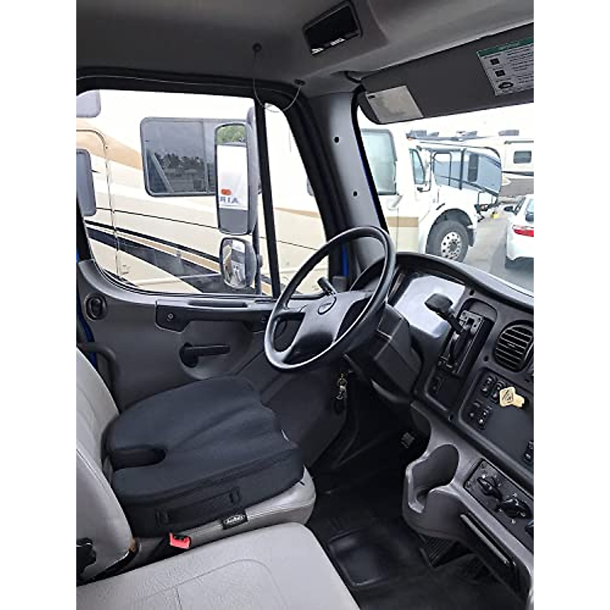 Orthopedic Gel Seat Cushion-Office Chair Cushion w/ 90% More Memory Foam for Sitting Comfort-Ergonomic for Coccyx, Tailbone, Sciatica & Back Pain Relief Perfect for Car, Truck, Wheelchair, Desk Chair