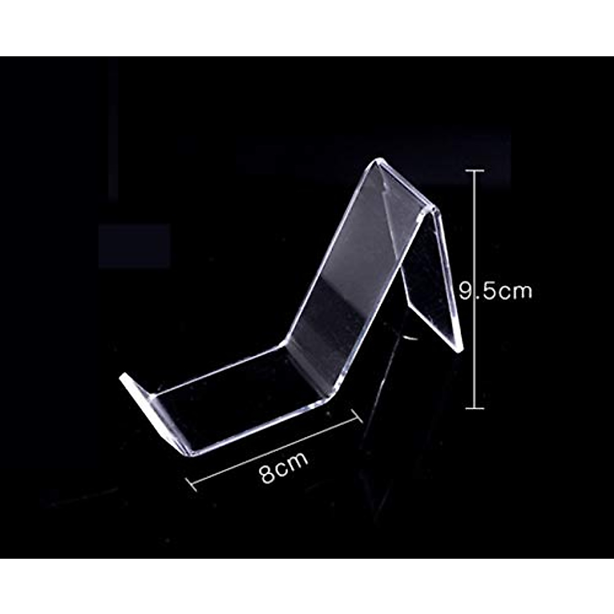 10x Clear Acrylic Shoe Retail Shop Display Rack Show Stand Sandal Riser Support
