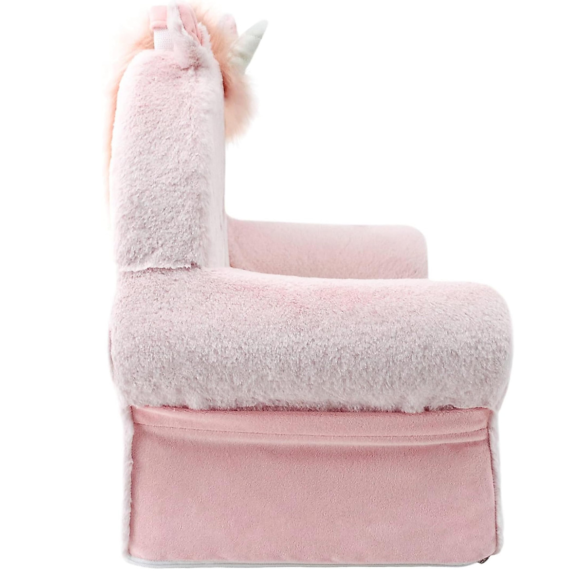 Personalized Cozy Pink Unicorn Kids Chair| Furry Toddler Memory Foam Room Decor| Boys Girls Playroom Bedroom Animal Sofa Chair| Add Name for Extra Cuteness| Cozy Pink Unicorn Chair