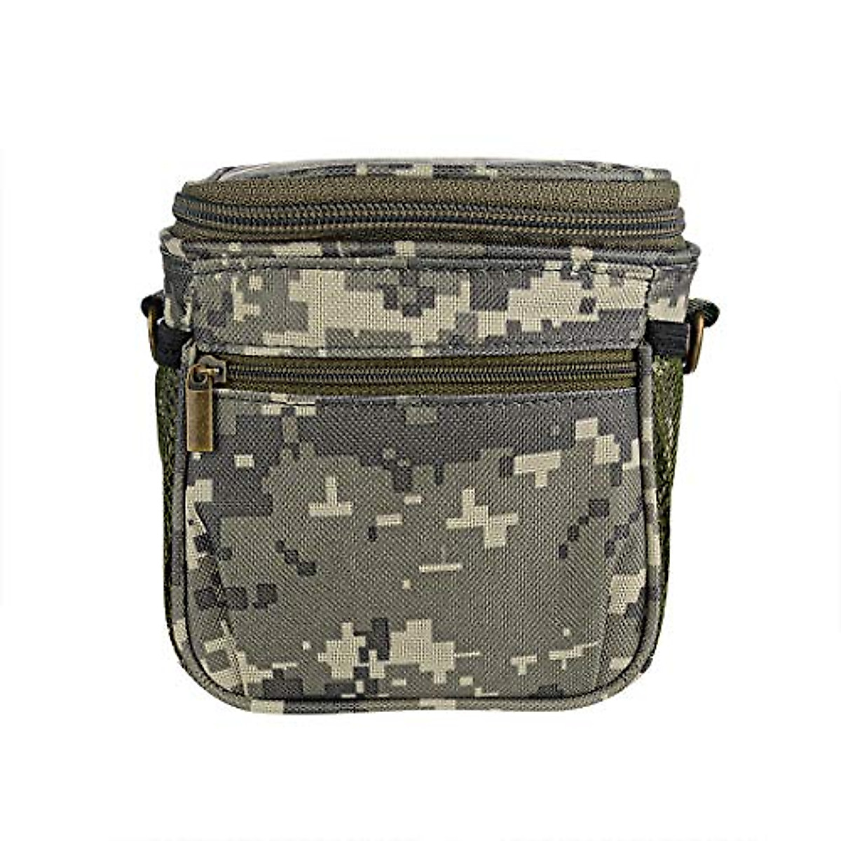 GEEKRIA Travel Portable Bag Compatible with Awesafe Electronic Shooting Earmuff, Howard Leight Impact Sport OD Electric Earmuff Replacement Protective Carrying Case (Camouflage)