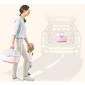 Baby Bottle Drying Rack Storage Large Container with Cover Drainer (Green)