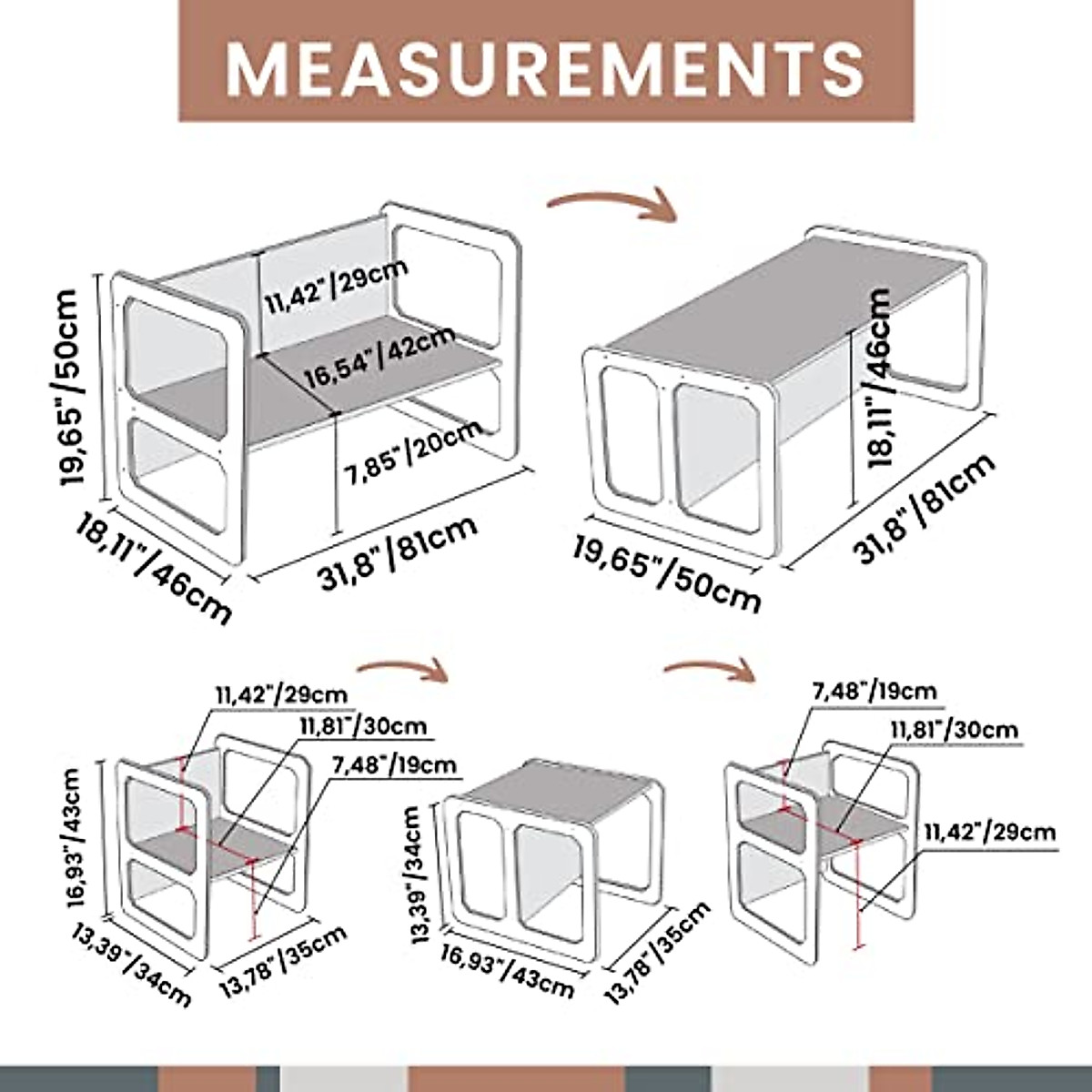 Sweet Home from wood Montessori Wooden Kids Play Table Set, Toddler Table Set or Preschool Learning Table or Chair, Weaning Table, Kids Play Table (Black Color Set 1 Table and 2 Chair)