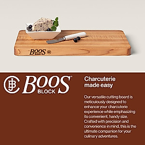 John Boos Block Chop-N-Slice Maple Wood Edge Grain Reversible Cutting Board, 16 Inches x 10 Inches x 1 Inches