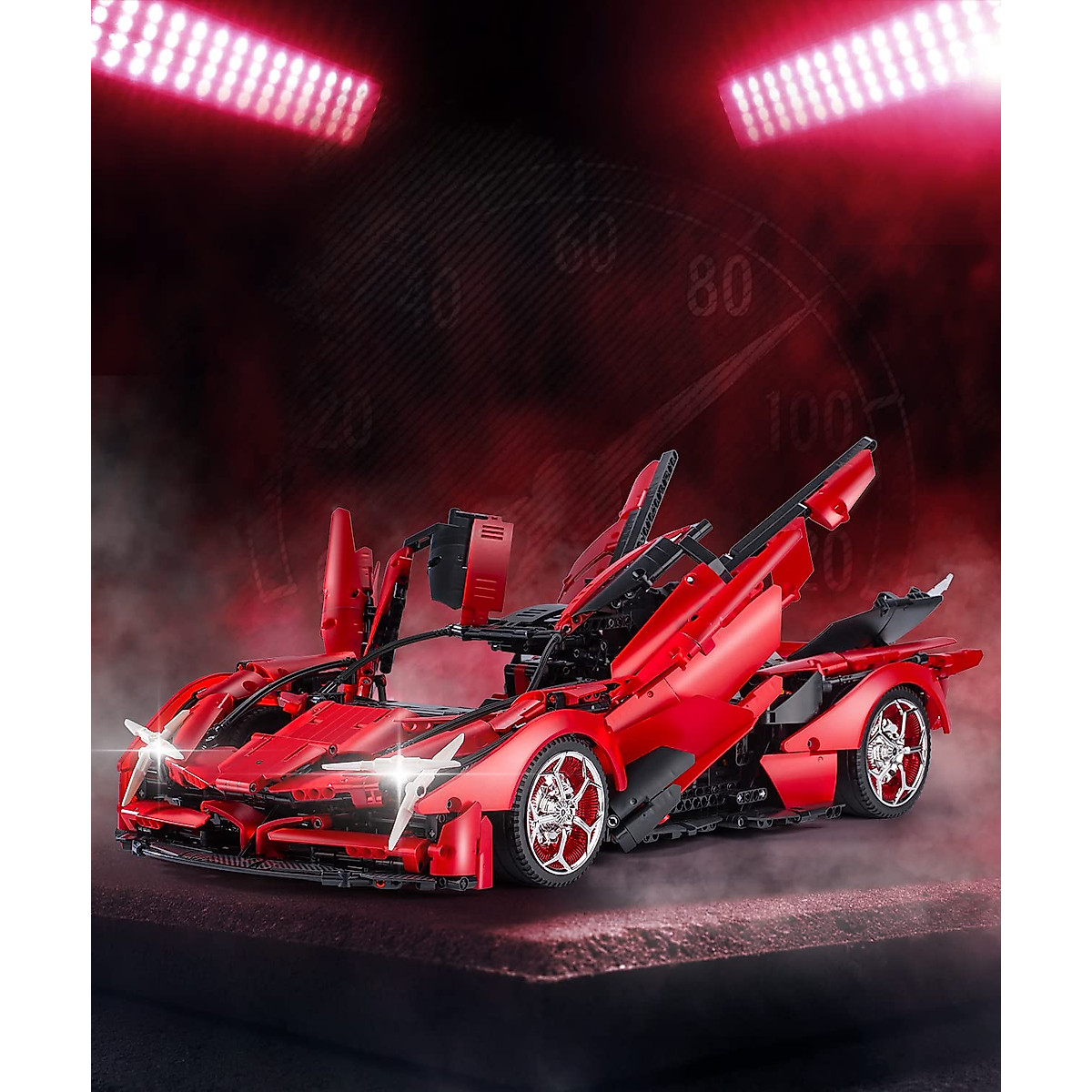 DOSCOR Apello EVO Sports Car Building Kit,1:8 Scale Technical Super Car Building Blocks Set for Adults,Men&Teens,Adult Collectible Model and Engineering Toy(3669+ Pcs)