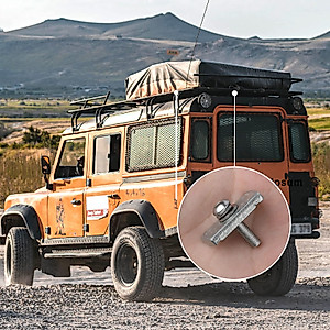 AIEX 8pcs Screws Kit Fit Rhino-Rack Pioneer Rotopax M8 304 Stainless Steel Machine Screws Nut Kit Machine Screws Accessories for Machine Devices Car Bracket 43203 (30mm)