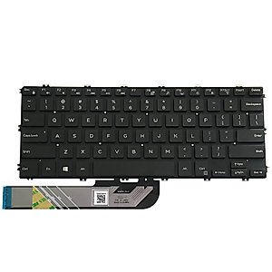 AUTENS US Replacement Keyboard for Dell Inspiron 5480 5481 5482 5485 5488 5491 5580 5582 5585 5591 7386 7580 7586 / Vostro 5481 5581 Laptop No Frame (Backlight)…