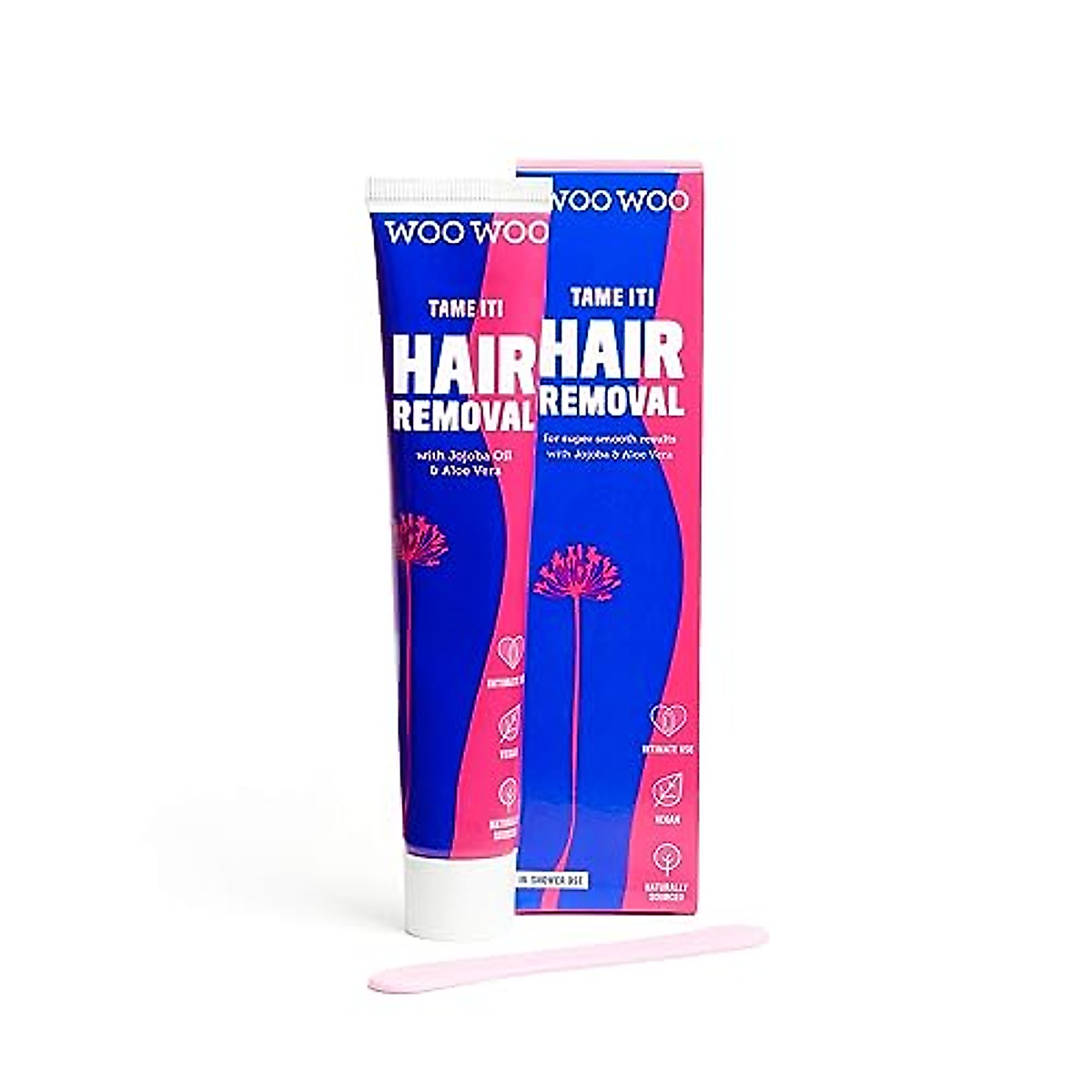 WooWoo - Tame It! In-Shower Natural Hair Removal Depilatory Cream | No Irritation Vegan Hair Remover For Sensitive Skin - Legs, Bikini, Intimate Areas (1.7 oz | 50 ml)