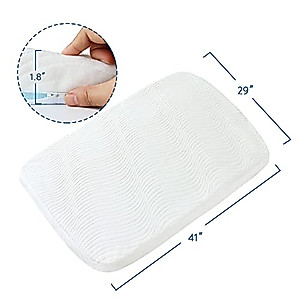 Waterproof Pack and Play Mattress Topper for 4moms Breeze Plus & 4moms Breeze GO Portable Travel Playard, Replacement Pad with Removable & Washable Mattress Cover