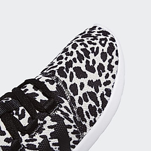 adidas Women's Casual Running Shoe, Wonder White/Black/Golden Beige, 8.5