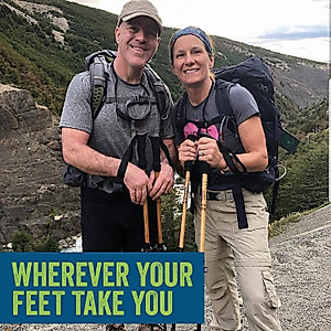 Trekking Bundle - York Nordic Adjustable Travel Pole with 2 Extra Sets of Feet