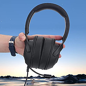 SOULWIT Ear Pads Cushions Replacement, Earpads for Razer Kraken X 2019, Kraken X Lite Headset, Noise Isolation Memory Foam, Softer Protein Leather-Black