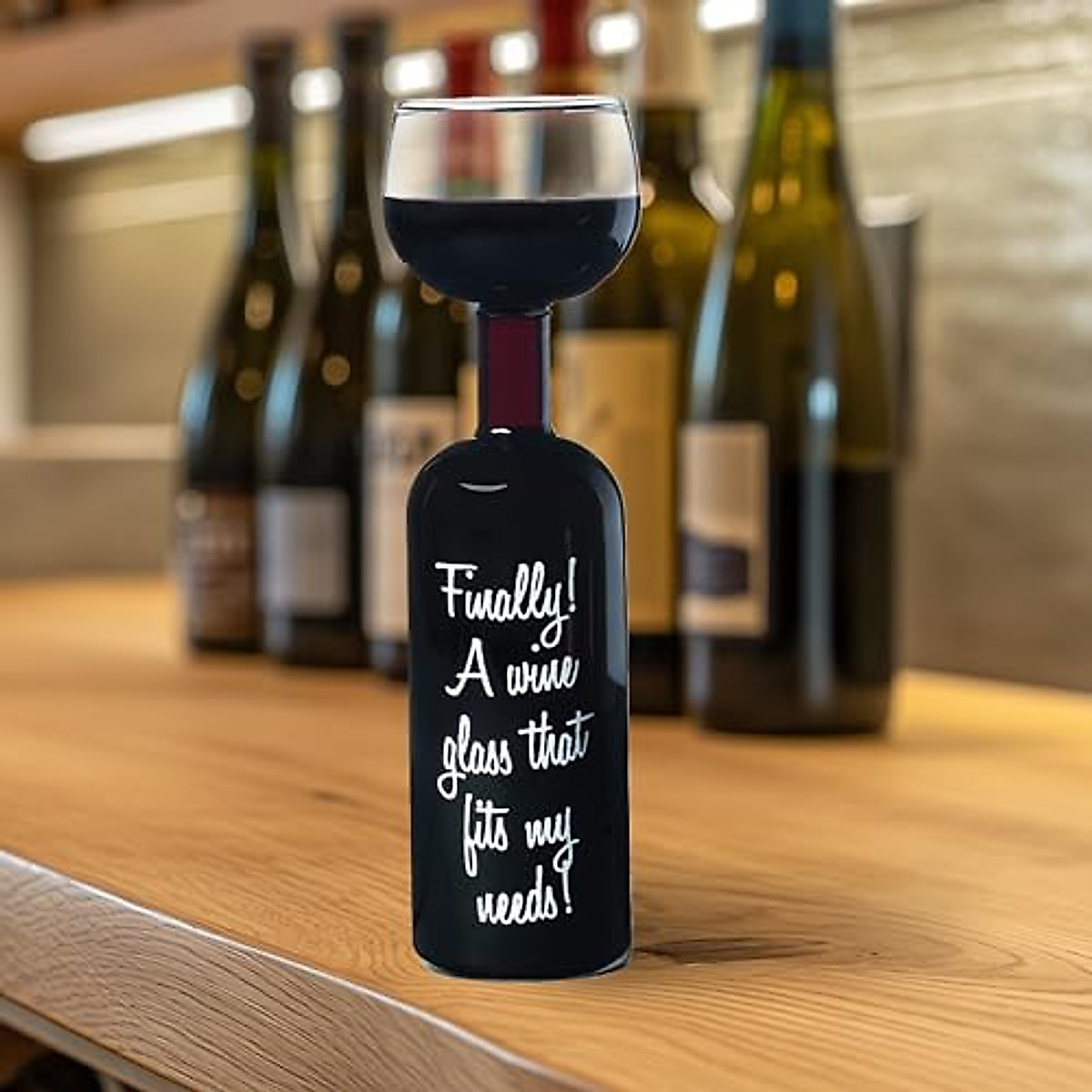 BigMouth Inc Ultimate Wine Bottle Glass, Holds Full Bottle of 750 Milliliters