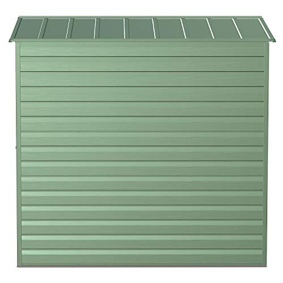 Arrow Select 6' x 7' Outdoor Lockable Steel Storage Shed Building, Sage Green