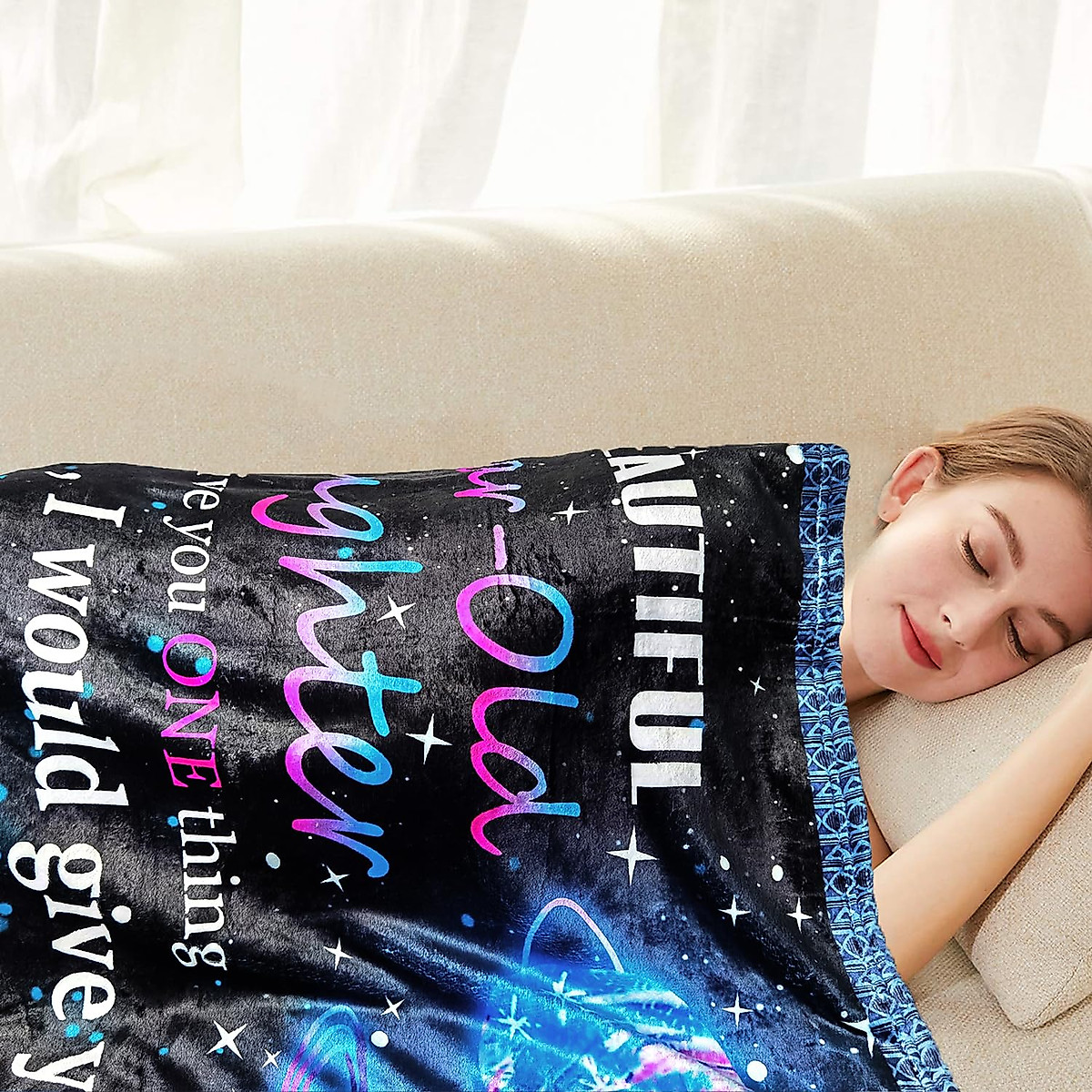 Akoigun 13th Birthday Gifts for Girls, 13 Year Old Girl Gifts Blanket for Women, Best Gifts for 13 Year Old Girls, 13 Year Old Girl Gift Ideas, 13th Birthday Decorations for Girl Throw Blanket 60"X50"