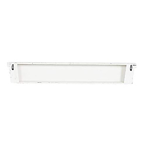 Deco 79 Wood Floral Intricate Carved 1 Shelf Wall Shelf, 36" x 5" x 6", White