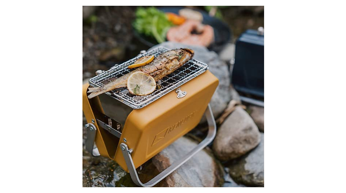 Portable KENLUCK Mini Charcoal Grill for Outdoor Fun