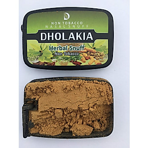 DHOLAKIA Herbal Snuff Tobacco Free- Nicotine And Tobacco Free Snuff- Nasal Snuff