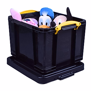 Really Useful 35L Recycled Plastic Storage Box Black 35Black R