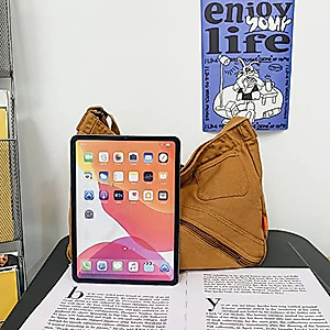 Canvas Hobo Crossbody Bag for Women, Casual Shoulder Bag, Tote Bag, Messenger Bag, Cross Body Bag for School and Work, Black