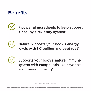 Gundry MD® Enhanced Circulation Formula, Blood Flow Support Supplement, 150 Count