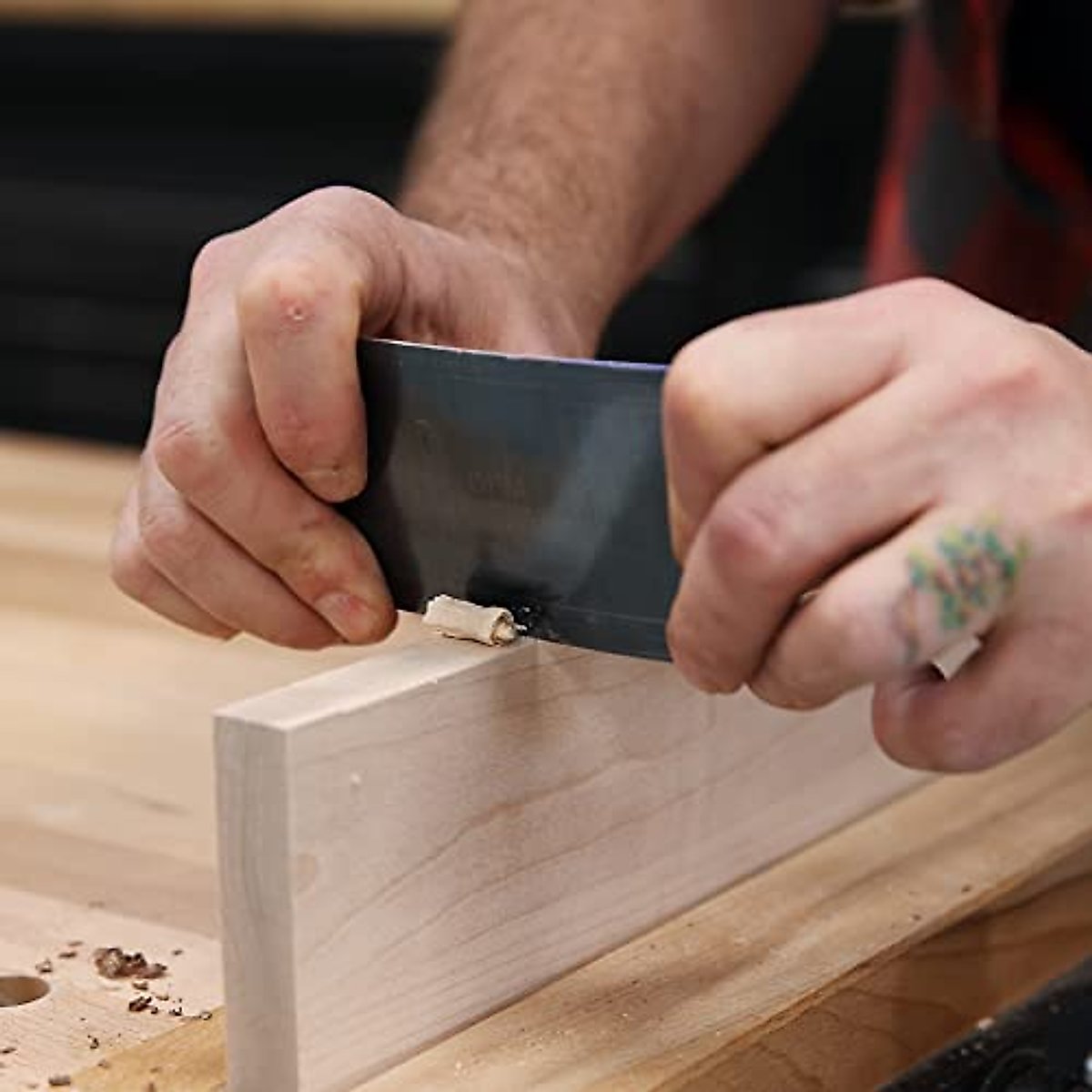 DFM Tool Works Blue Cabinet Scraper Rectangle Sets- MADE IN USA - Multiple Sizes (2, 0.032" x 2.5" x 5")