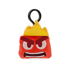 Global Horizons Disney Inside Out Reversible Plush Emoji Backpack Clip Keychain Set: Joy - Sadness - Anger - Disgust
