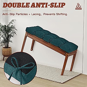 Focuprodu Bench Cushions. Non-Slip Pile Bench Cushion for Indoor and Outdoor in Multiple Scenarios.36x14 Inch Bench Cushion Ideal Cushion for Benches, Sofas and Raised Windows. (36x14x4, Ink Black)
