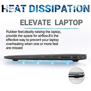 LeFix 12 x Rubber Silicone Feet Dot(Diameter:0.575inch/14.6mm) with Adhesive,Compatible with DELL,Asus,Lenovo,HP Laptop,Computer Case,Keyboard Riser,Appliance Feet,Multiple Purpose(Black)