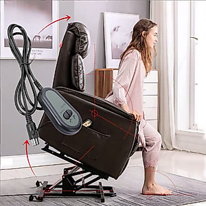 Tyenaza Recliner Chair Control, 2 Button Remote Hand Control Controller Replacement Electric Recliner Control for Electric Power Lift Sofa Chair