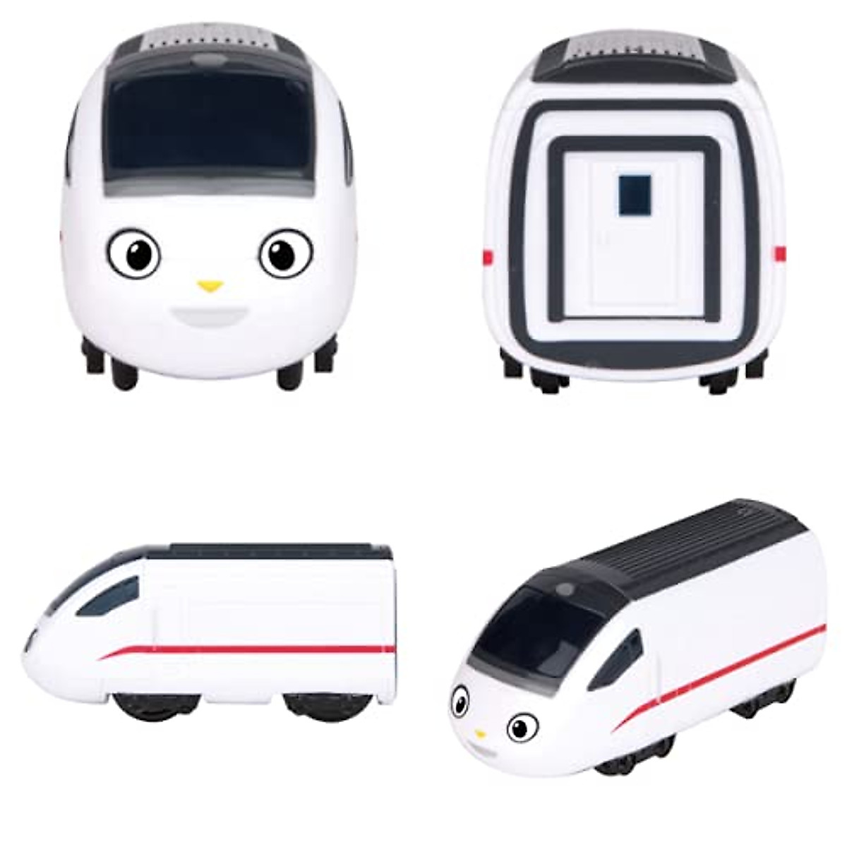 Pull Back Car Train Toy - Titipo and Friends 3 Vehicles Set Christmas Birthday Gifts for Kids and Toddlers Boys and Girls 3 Years and Up (No. 2 Loco, Eric, Xingxing)