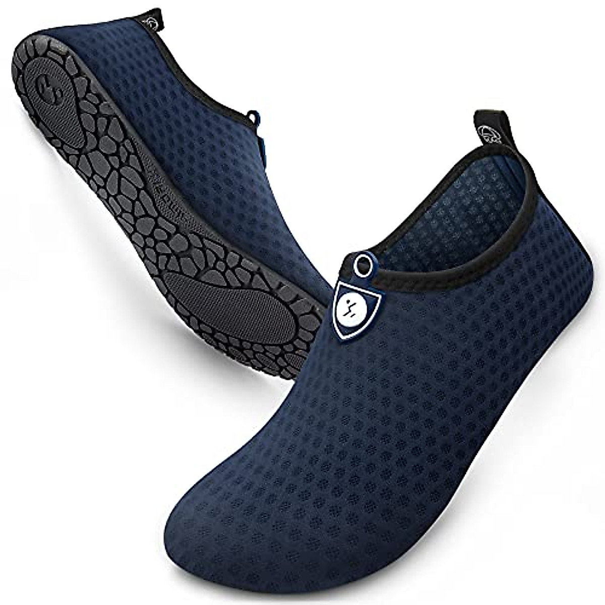 SIMARI Water Shoes for Women Men Beach Swim Surf Pool Anti Slip Summer Outdoor SWS001 Circular Blue