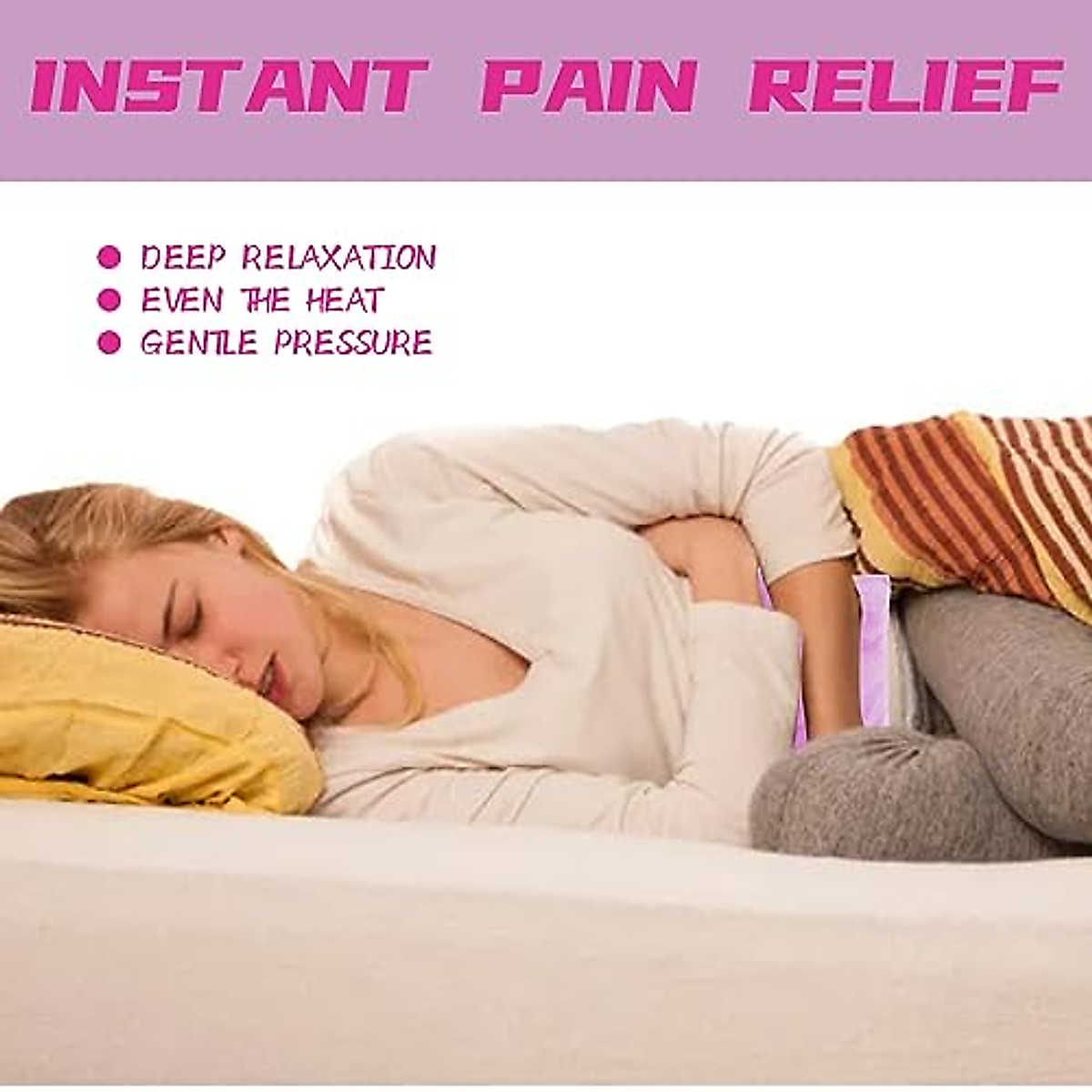 Pain Relief Heating Pack, Heating Pad Microwavable, Natural Hot Therapy for Muscle Pain, Joints, Cranps, Neck and Shoulders, Fill up The Heat Storage Clay Sphere