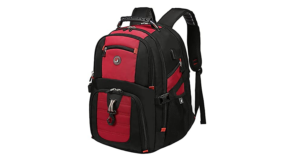 SHRRADOO Large Travel Laptop Backpack with USB Charging