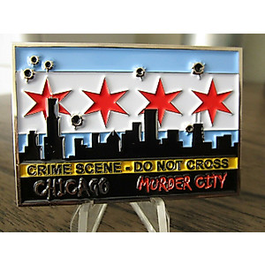 Chicago Police Department CPD Grim Reaper Help Wanted Murder City Challenge Coin