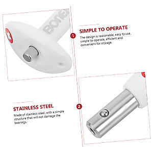 Mikinona Skateboard Remover Metal Bearing Pullers Roller Skating Accessories Convenient Bearing Puller Seal Removal Tool Skate Bearing Tool Wheel Bearings Major White Stainless Steel Hub