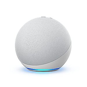 Echo (4th Gen) | With premium sound, smart home hub, and Alexa | Glacier White