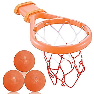 3 Bees & Me Bath Toy Basketball Hoop & Balls Set for Boys and Girls - Kid & Toddler Bath Toys Gift