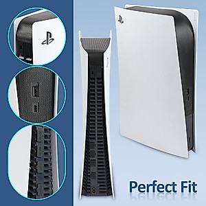 Wabracket Dust-proof kits for PS5, with Console Dust Protection Cover , 2pcs Dust Filters , 8 dust-proof silicone plugs . Detachable Dust Kits for PS5 Digital & Disk Version(1Pack)