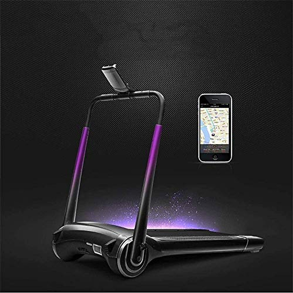 MADELL Folding Runner Small Folding Treadmill， Home Fitness Weight Losshine Sports Equipment， Ultra-Quiet Indoor Treadmill， Monitoheart Rate