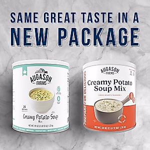 Augason Farms Creamy Potato Soup Mix Can, Emergency Food Supply, Everyday Meals, 36 Servings