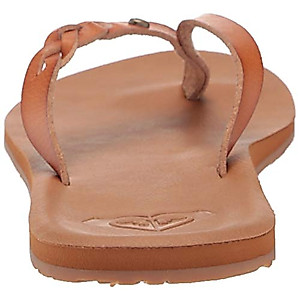 Roxy Women's Liza FLIP Flop Sandal, Tan Combo, 10