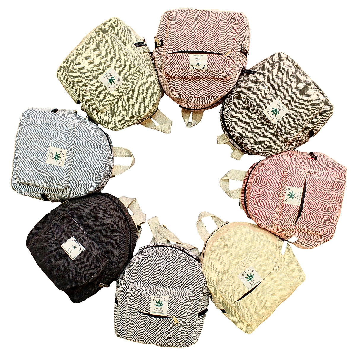 Eco Friendly Mini Backpack For Girls Handmade Hemp Backpack For Women organic Beautiful Small Backpack for girl