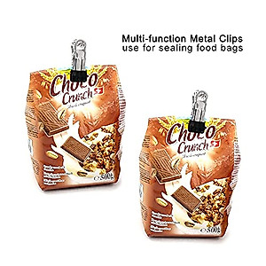 DKKO Stainless Steel ClothesPins Multi-Function Clips Hanging Towel Clamp Cloth Picture Food Bag Sturdy Heavy Duty,20pcs Black